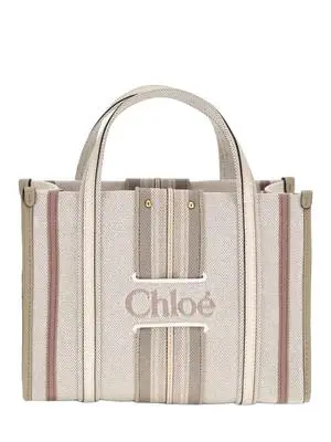 Chloé Woody Loop Small Canvas Tote - Multicolor