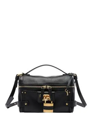 Chloé Paddington Leather Vanity Case - Noir