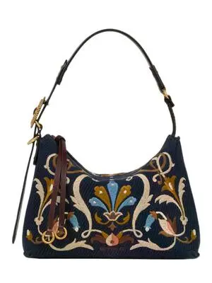 ETRO Small Embroidered Canvas Rosette Bag