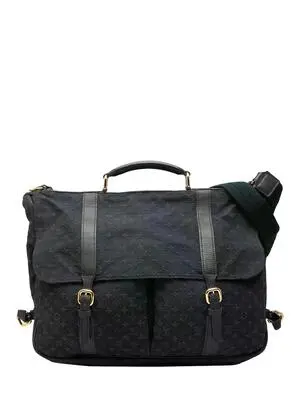 LOUIS VUITTON 2002 Monogram Mini Lin Denise Satchel - Blue