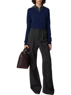 MAISON MARGIELA Pinstripe Trousers - Grey