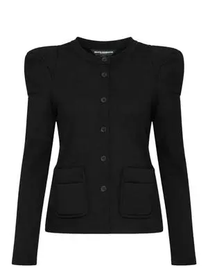 MELITTA BAUMEISTER Puff-shoulder Button-up Cardigan