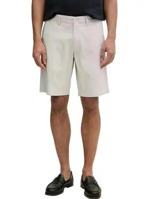 Marc O'polo Embroidered-logo Chino Shorts - Grey