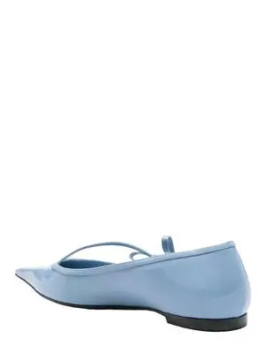 Dolce & Gabbana Patent-leather Ballerina Shoes - Blue