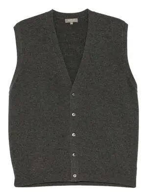 N.peal Cashmere Sleeveless Sweater - Grey