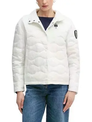 BLAUER. Lamartine Wave-quilted Logo-patch Puffer Jacket - White