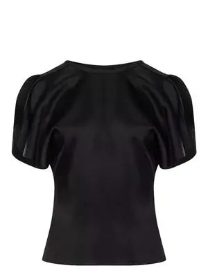 VICTORIA BECKHAM Bela Cut-out Flutter-sleeve Top