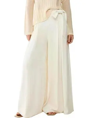 PENNYBLACK Bow-detail Palazzo Pants - White