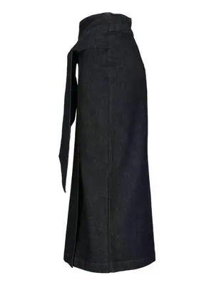 EMPORIO ARMANI Tie-waist Wrap Midi Skirt