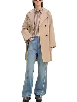 Marc O'polo Double-breasted Belted Trench Coat - Neutrals