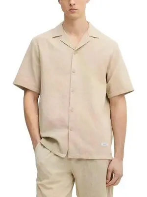 Marc O'polo Short-sleeve Camp-collar Shirt - Neutrals