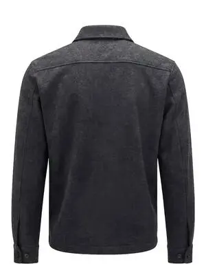 Moncler Button-up Shirt Jacket - Grey