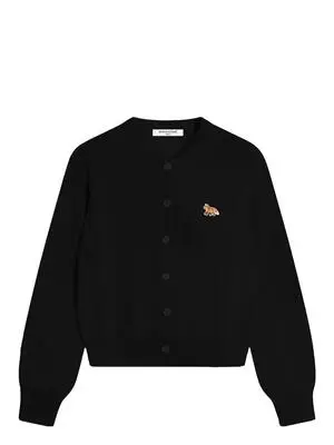 Maison Kitsuné Fox Patch Cardigan - Black