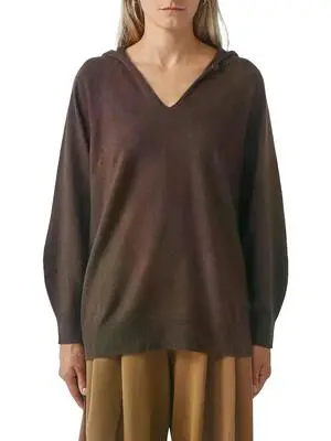 Max Mara Eguale Button-detail Sweater - Brown