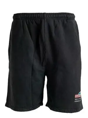 WILLY CHAVARRIA Logo-print Track Shorts - Black