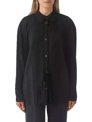 MAX MARA Pleated Long-sleeve Shirt