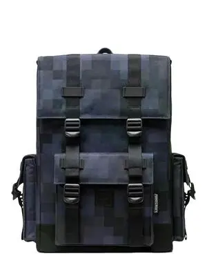 Herschel Supply Co. X Minecraft Little America™ Cube Pixel-print Buckle-fastening Backpack - Black