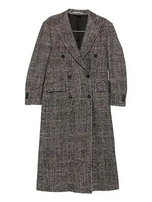 Tagliatore Wool Long Double-breasted Coat - Multicolor