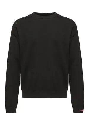 Moncler Logo Wool Sweater Black