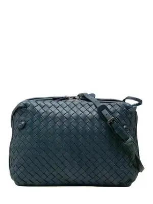 BOTTEGA VENETA 2012-2026 Nappa Intrecciato Nodini Double Zip Crossbody Bag