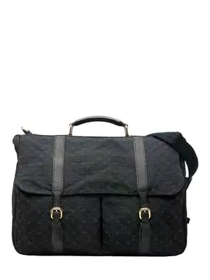 LOUIS VUITTON 2002 Monogram Mini Lin Denise Satchel - Blue