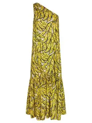 SIMONMILLER Rea Banana-print Mini Dress - Yellow