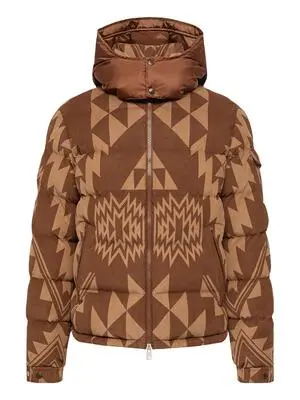 MONCLER Boislune Hooded Corduroy Short Down Jacket