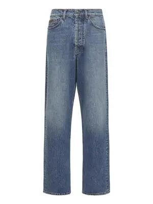 Moncler Straight Leg Denim Jeans - Blue