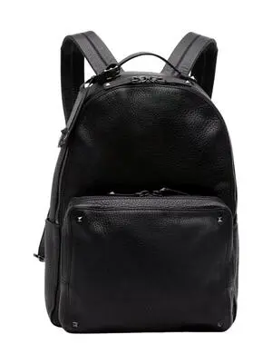 Valentino Garavani 2018-2026 Grained Calfskin Rockstud Backpack - Black