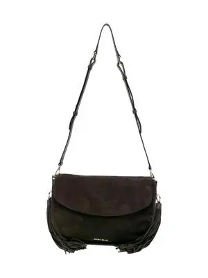 MARC ELLIS Fringed Suede Shoulder Bag - Brown