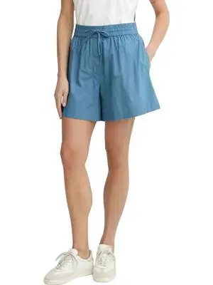 Marc O'polo Drawstring Elasticated-waist Shorts - Blue