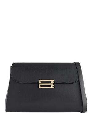Victoria Beckham Dorian Trapeze Leather Shoulder Bag - Black