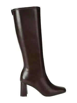 Carvela Rometta Faux-leather Heeled Knee-high Boots - Brown