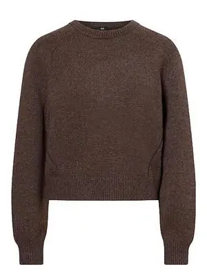 Paige Zaire Ribbed-trim Wool-blend Jumper M Sable