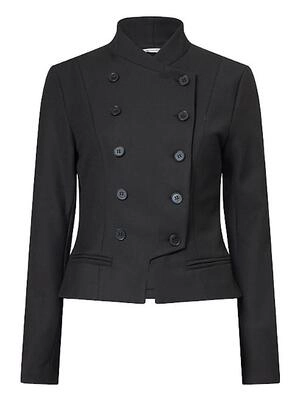 Gimaguas Christy Double-breasted Twill Jacket - Black