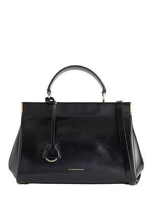 Victoria Beckham Sloane Frame Leather Top-handle Bag - Black