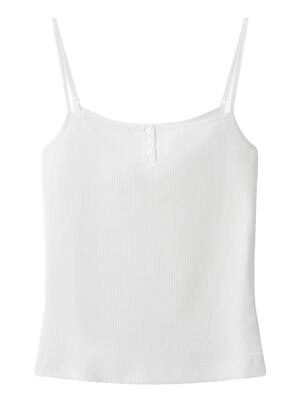 THE WHITE COMPANY Ribbed Stretch-jersey Pyjama Vest Top - Ivory