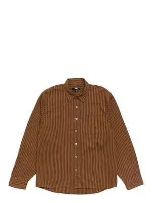 StÜssy Oxford Shirt 'brown Stripe' Brown