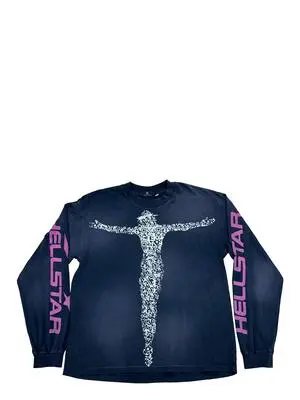 HELLSTAR Greatest Hits Qr Christ Long Sleeve - Black