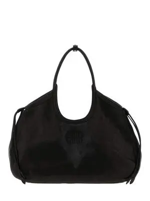 Miu Miu Nappa Leather Ivy Shopping Bag - Black
