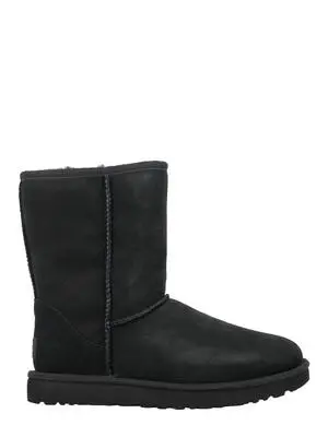 UGG UGG Classic Mini Short II Suede Boots For Women Nero