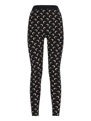 MARINE SERRE Slim Fit Moon Leggings Size - Black