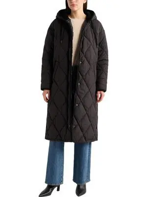 Bernardo Sleeping Bag Quilted Coat - Black