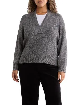 Eileen Fisher V-neck Sweater - Charcoal