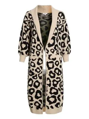 SUGARLIPS Smitten Leopard Duster Cardigan