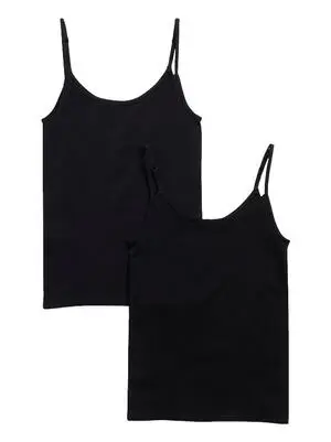 Nordstrom Seamless Assorted 2-pack Layering Camisoles - Black