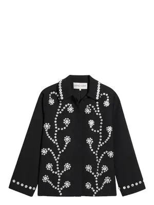 STINE GOYA Button Flowers Jacket