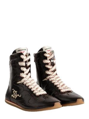 Zadig&Voltaire Zv Dance Leather High Top Sneaker - Brownie