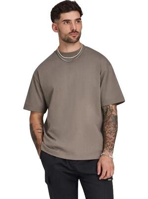 HERA Grafitti Short Sleeve Oversized T-shirt - Marsh Grey