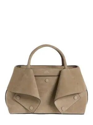 TOTEME Small Mercer Nubuck Leather Tote Rock
